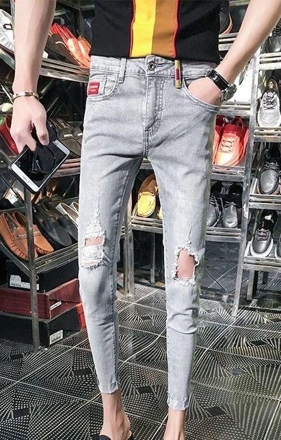 Men's Quality Slim Crazy Jeans - Dirty Color