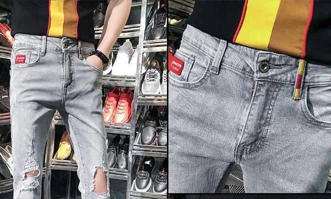 Men's Quality Slim Crazy Jeans - Dirty Color