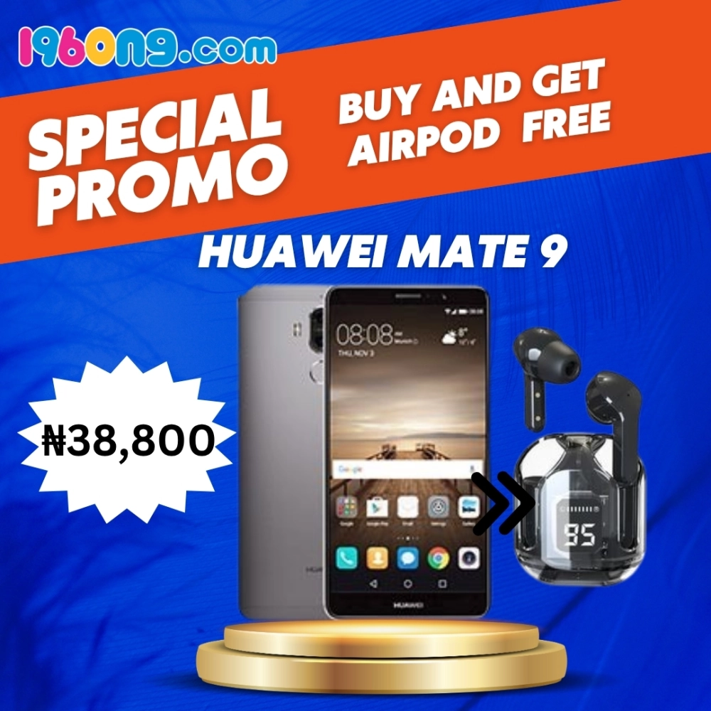 HUAWEI Mate 9 - 6GB, 128GB ROM (GRADE A) With free Airpod