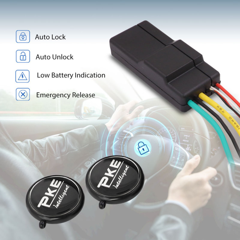 12V Universal Motorcycle Alarm Autonomic System Anti-Hijacking RFID ...