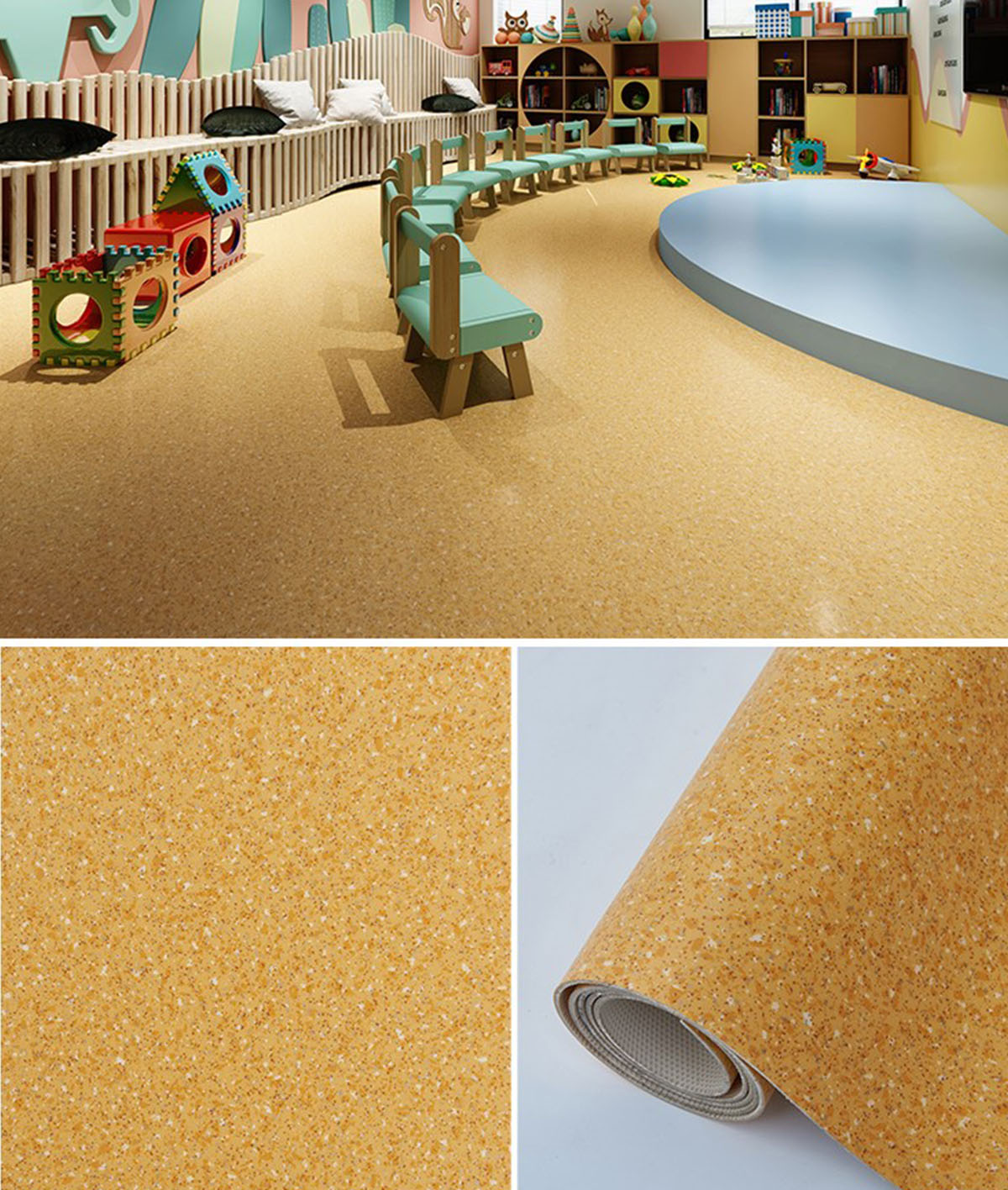 Non-slip PVC plastic flooring -HAODIBAN