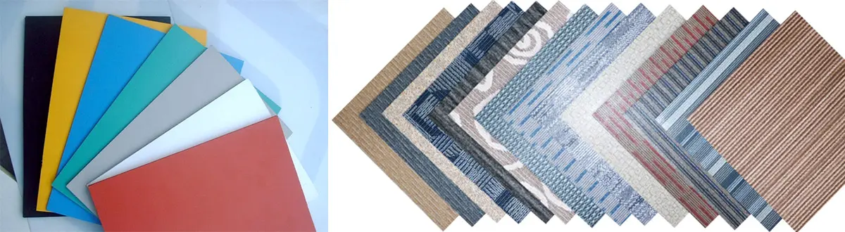 Rolling process of PVC coiled floor