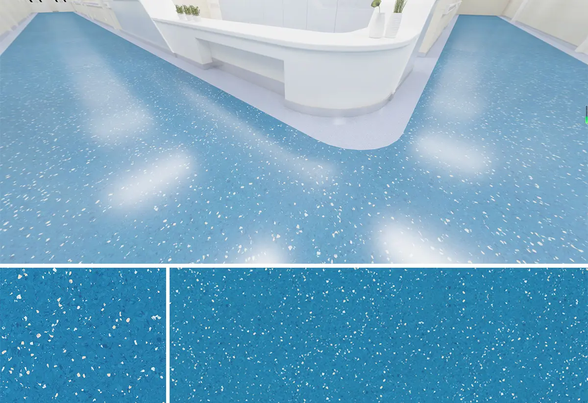 Homogeneous Transparent Plastic Floor