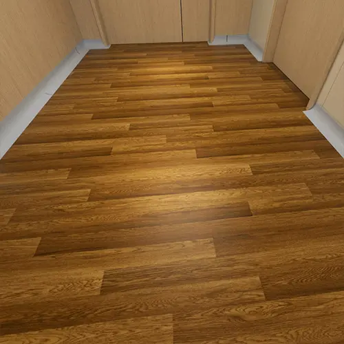 PVC Dark Wood Grain Floor