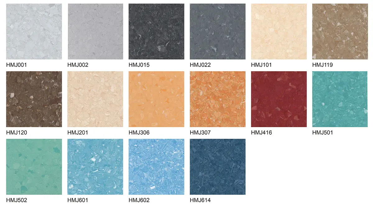 PVC Homogeneous Permeable Fire Retardant Flooring