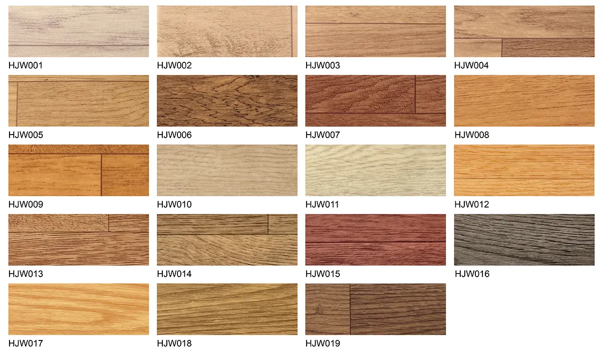 PVC dense wood grain coiled flooring