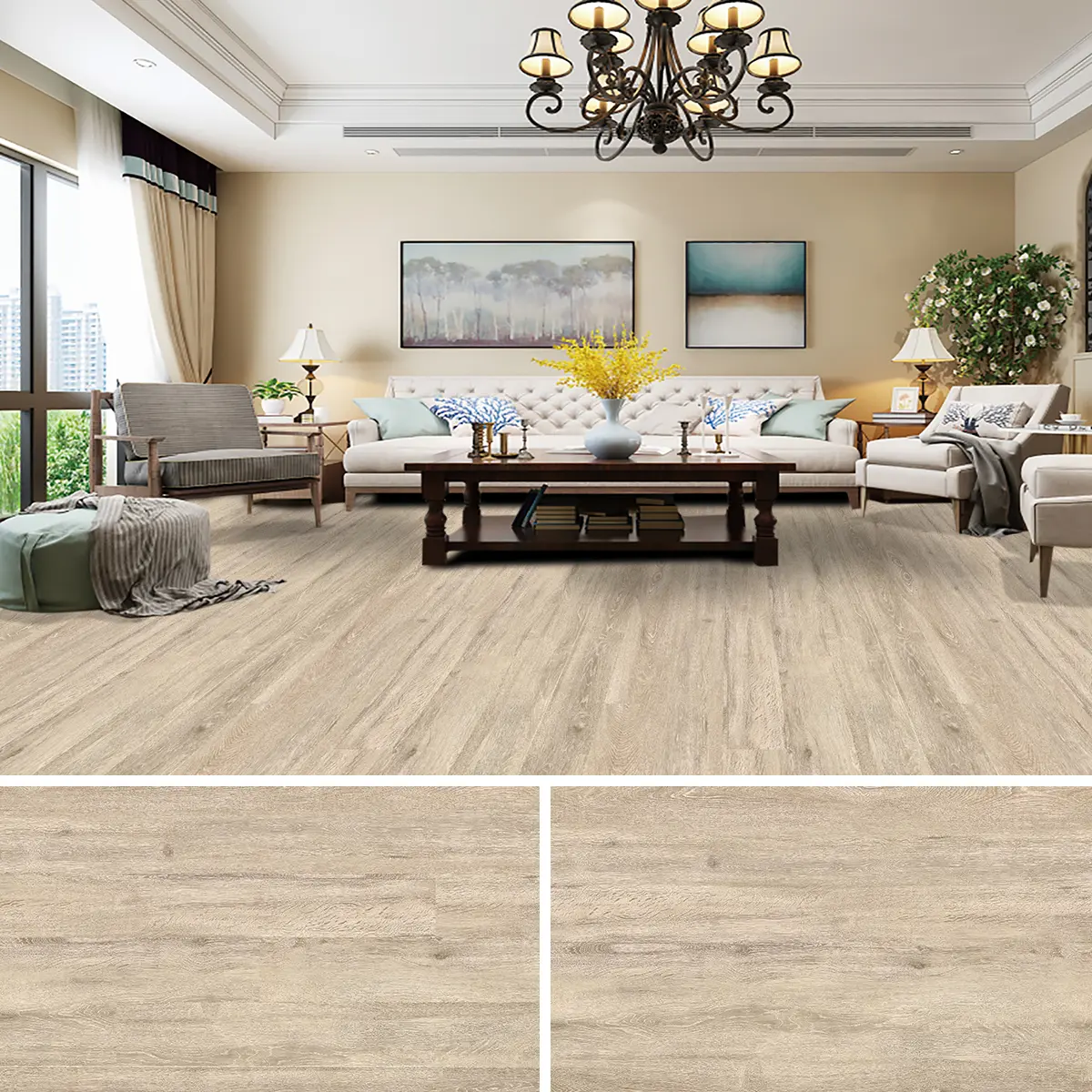 SPC wood grain floor