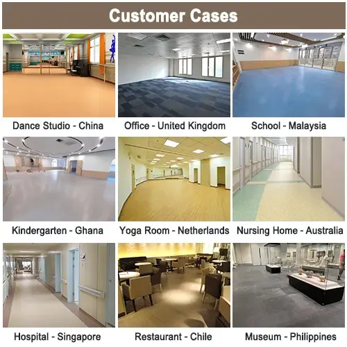 PVC Homogeneous Permeable Membrane Flooring