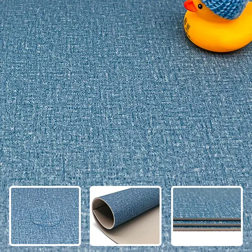 Vinyl Blue Flooring