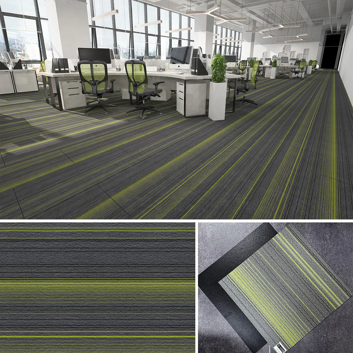 LVT Office Carpet Pattern Flooring