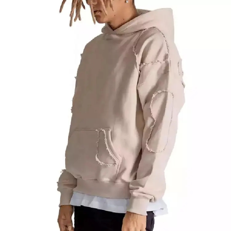 Oem Mens Heavy Weight Oversized Hoodie No Drawstring French Terry ...