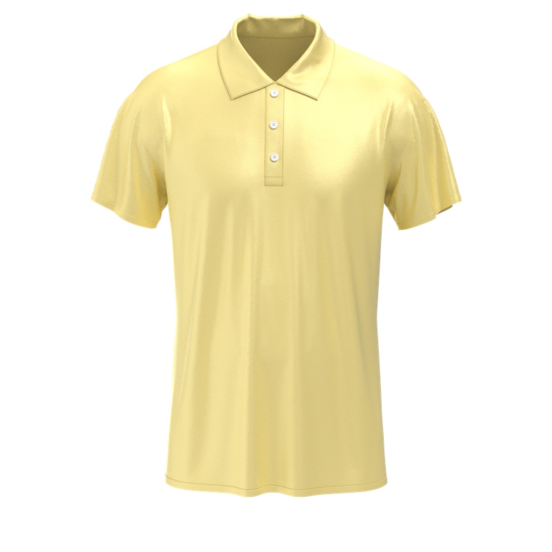 Men's 100% Mulberry Silk Polo Shirts Short Sleeve