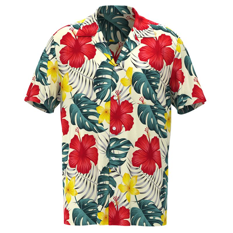 Mens Silk Aloha Shirt