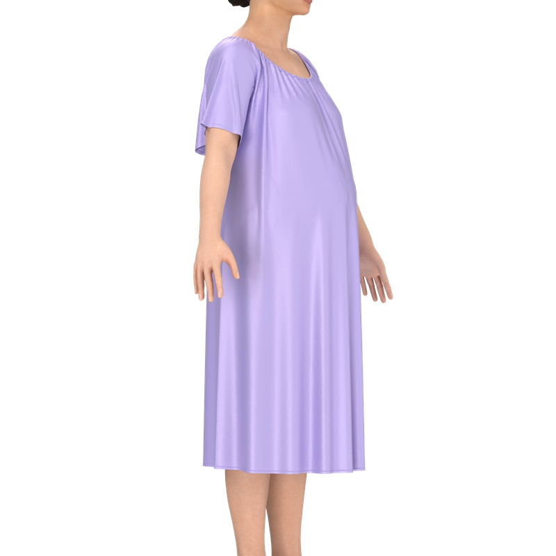 100% Mulberry Silk Maternity Nightgown