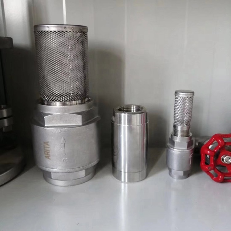 Stainless steel filter spring vertical water pump foot check valve ...