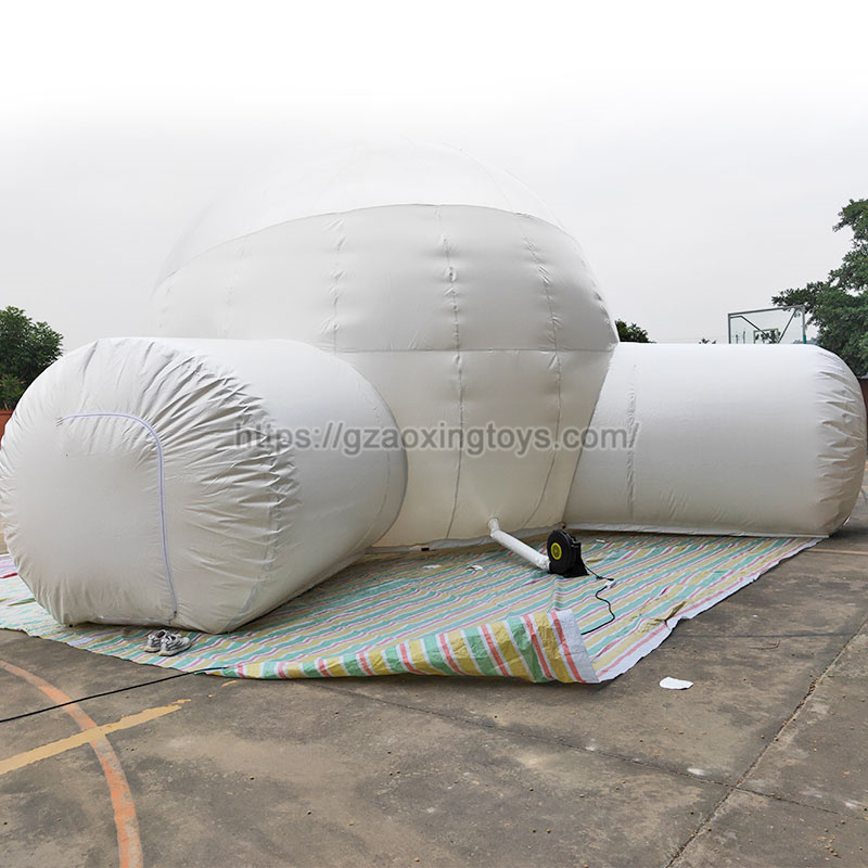 Outdoor Transparent PVC Double Rooms Inflatable Bubble Tent Camping ...