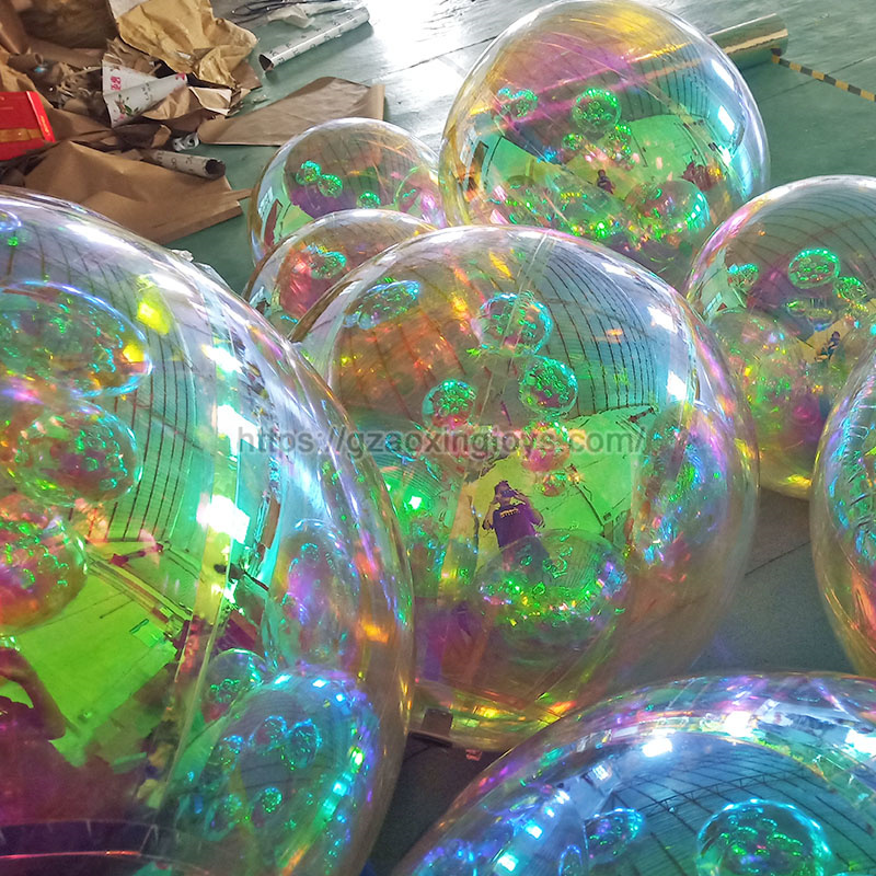 PVC Hanging Giant Inflatable Mirror Ball For Party Stage Show ...