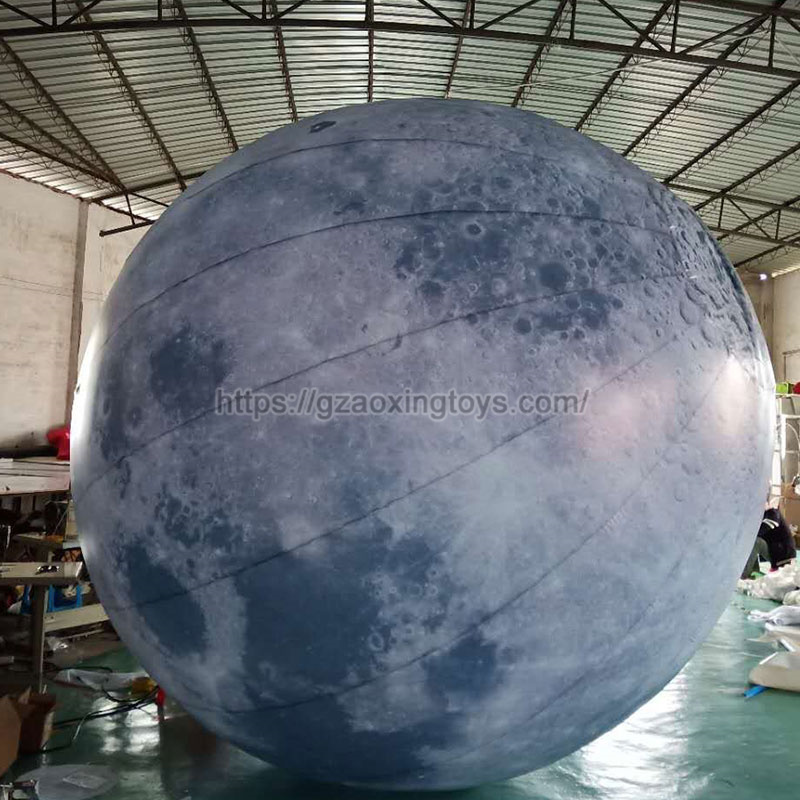 Giant LED Lighting Hanging Decoration Inflatable Moon Planet Balloon ...
