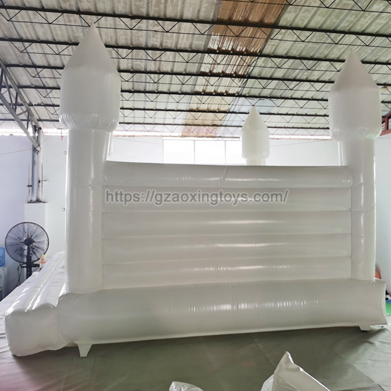 Commercial White Inflatable Bounce House,kids Jumpping Castle