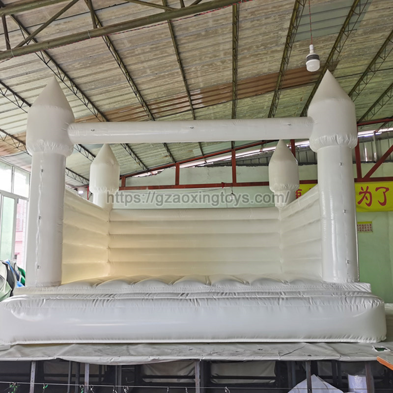 Commercial White Inflatable Bounce House,kids Jumpping Castle
