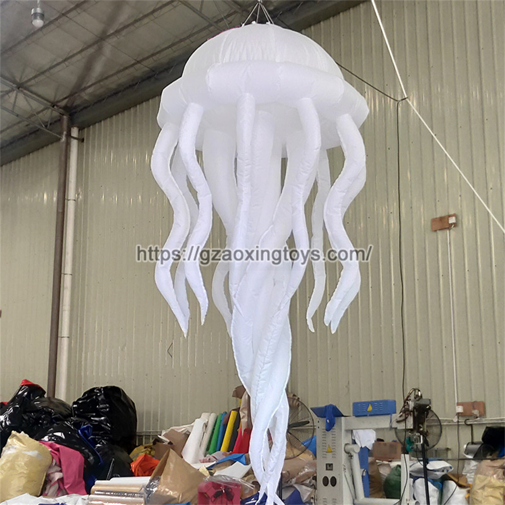 Giant LED Lighting Hanging Decoration Inflatable Jellyfish With Blower ...
