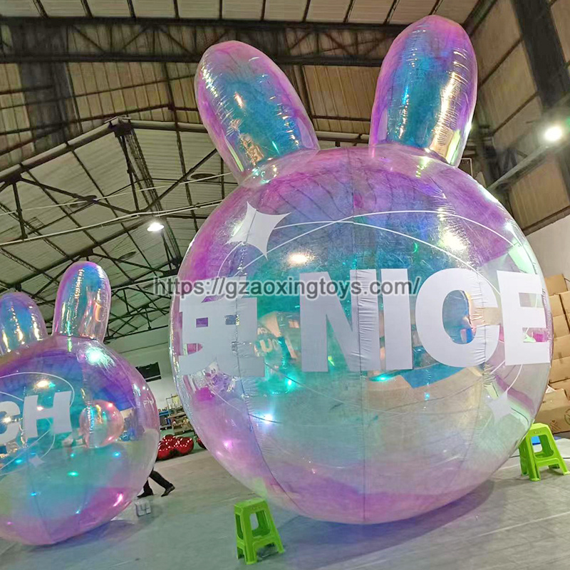 PVC Hanging Giant Inflatable Mirror Ball For Party Stage Show ...