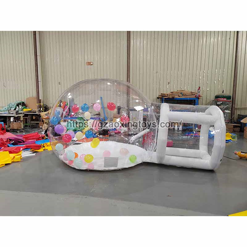 Outdoor Transparent PVC Double Rooms Inflatable Bubble Tent Camping ...