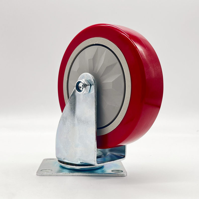 Medium Duty Polyurethane on Poly Caster-Top Plate | Caster-HY ENVIROTECH