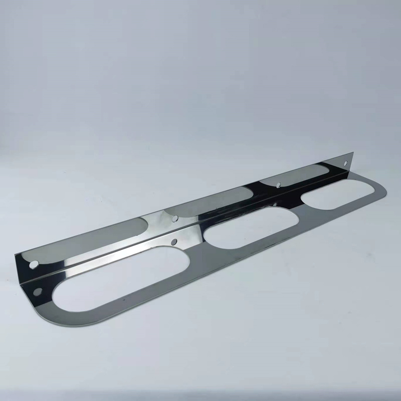 Triple Oval Truck Light Mounting Bracket Stainless Steel | Dump Trailer ...