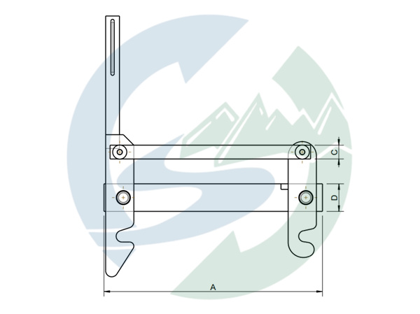 31" Door Latch For 10 Yard Container | Roll Off Dumpster Parts-HY ...