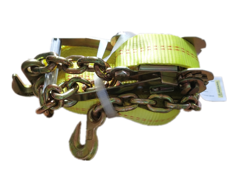 Ratchet Strap with Chain Hook | Roll Off Hoist Parts-HY ENVIROTECH