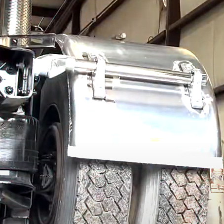 Truck Fender Mounting Kit (Straight Stainless Steel) | Roll Off Truck ...