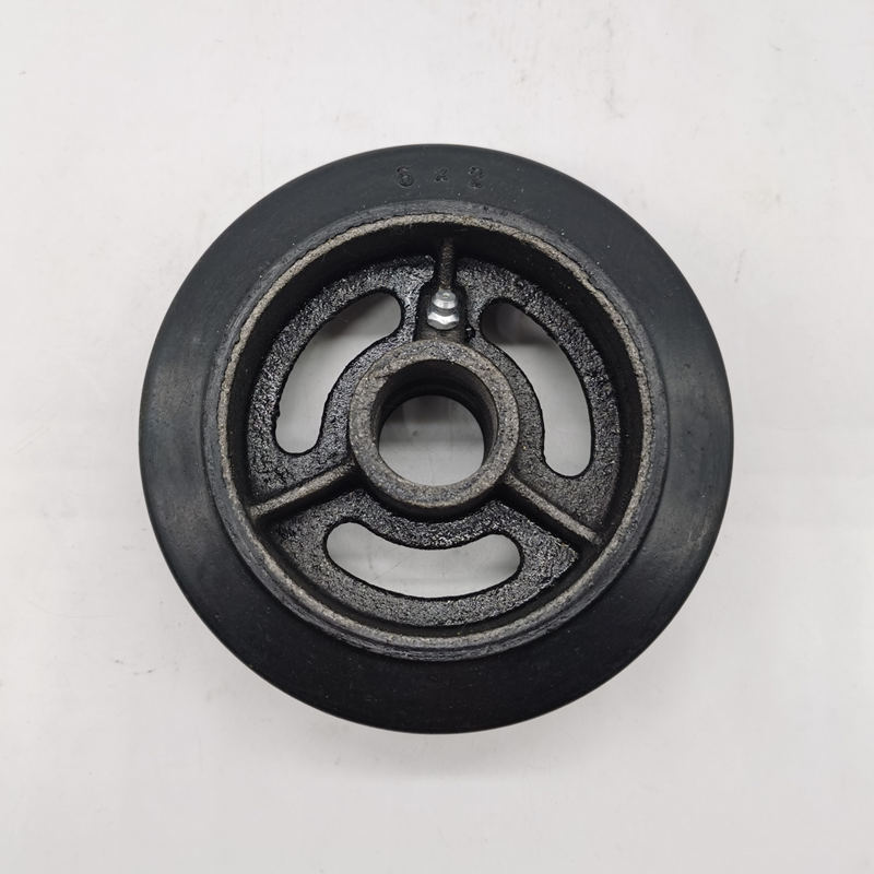 Dumpster Rubber on Iron Core Wheel | HY ENVIROTECH