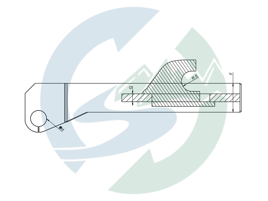 Roll off Pull Hook & Plate Style B | Roll Off Dumpster Parts-HY ENVIROTECH