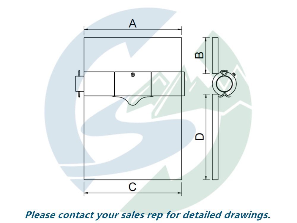 Door Hinge Style A | Roll Off Dumpster Parts-HY ENVIROTECH