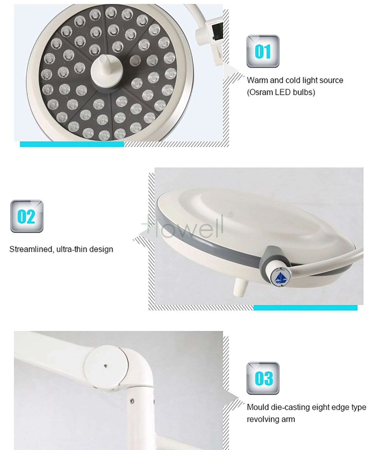 Wholesale Portable Operating Room Light Quotation HE-I (Mobile ...