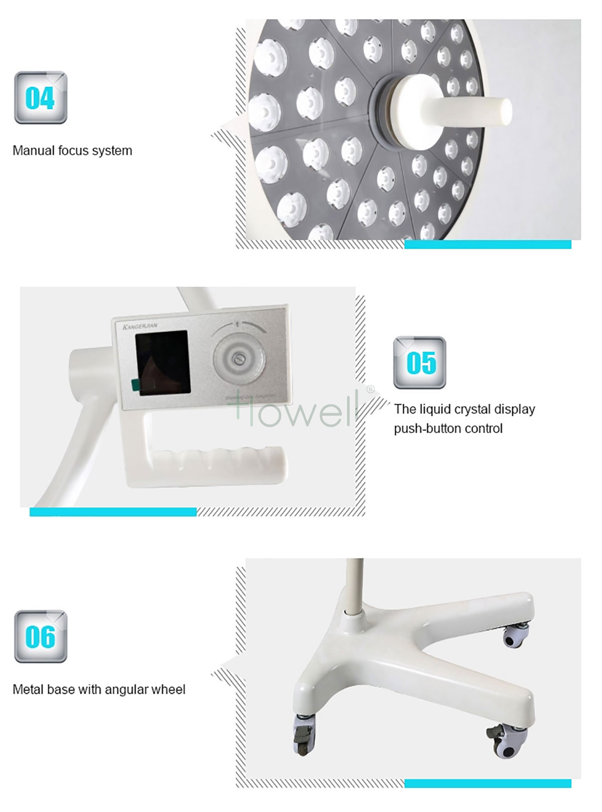 Wholesale Portable Operating Room Light Quotation HE-I (Mobile ...