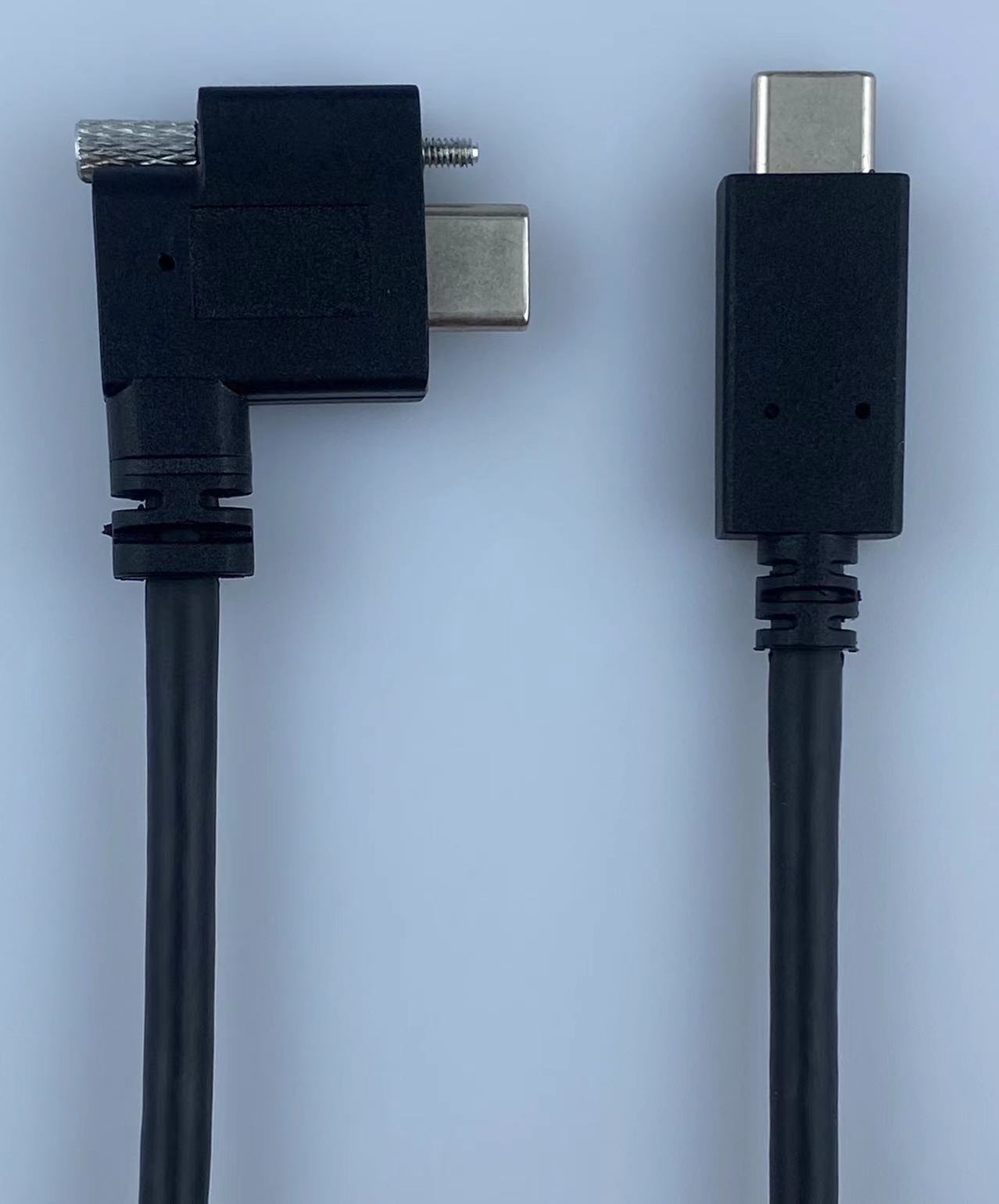 Lodalink USB-C 3.1 Gen2 Right Angled Male to Male Screw Lock Cable 10GB ...