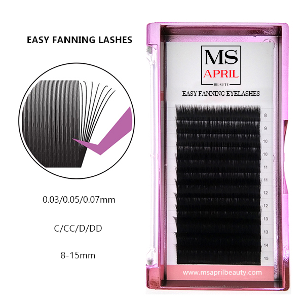 Easy Fanning Eyelash Extensions
