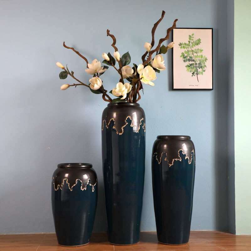 HIGH temperature fired porcelain luxury large outdoor decorative vases ...