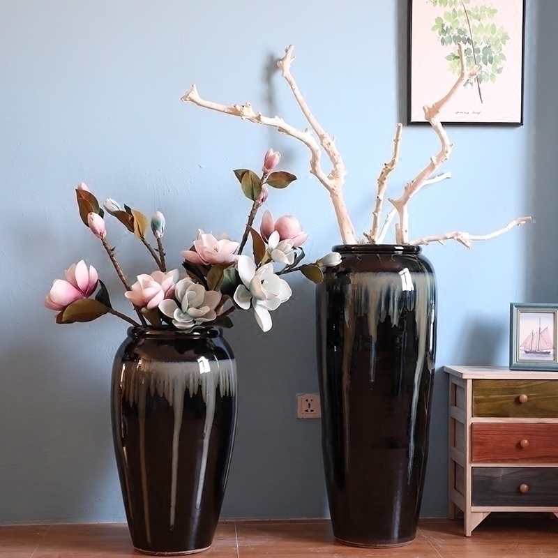 HIGH temperature fired porcelain luxury large outdoor decorative vases ...