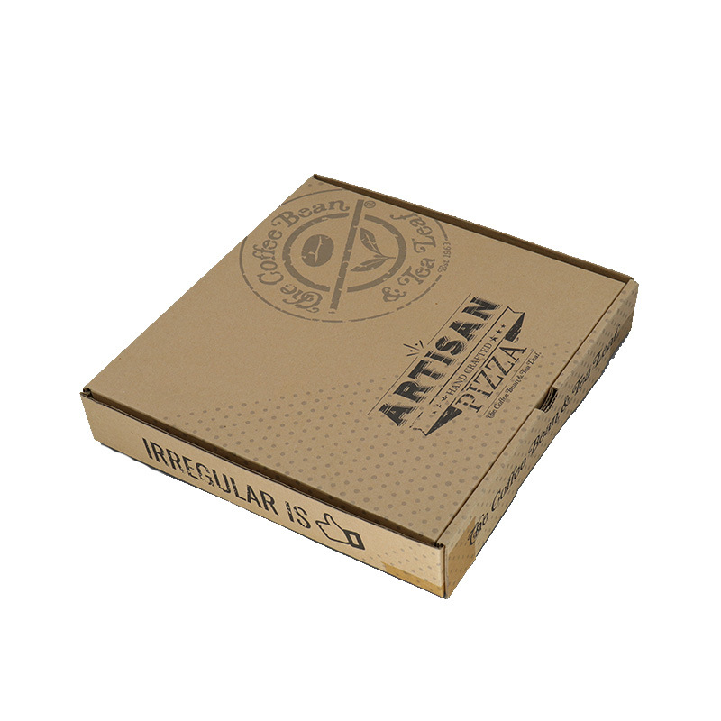 Cheapest Brown Pizza box with 4 colors logo