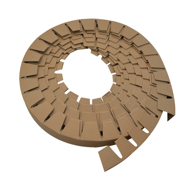 Round solid paper corner protectors, lock type paper corner protectors
