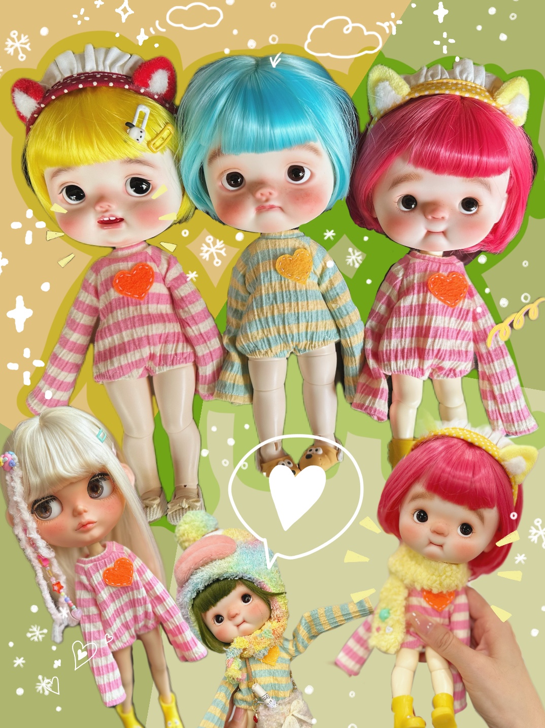 ANNA`s Clover Clothes】bjd Blythe diandian 【pre-order】