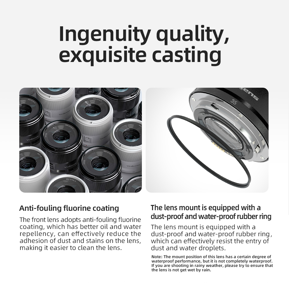 YONGNUO R35mm f/1.8 APS-C Lens for R-Mount Camera, Auto Focus Lens ...