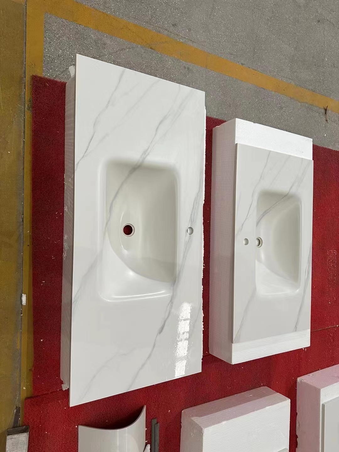 Sintered stone one-piece Porcelain Bathroom Sink Ceramics washbasin