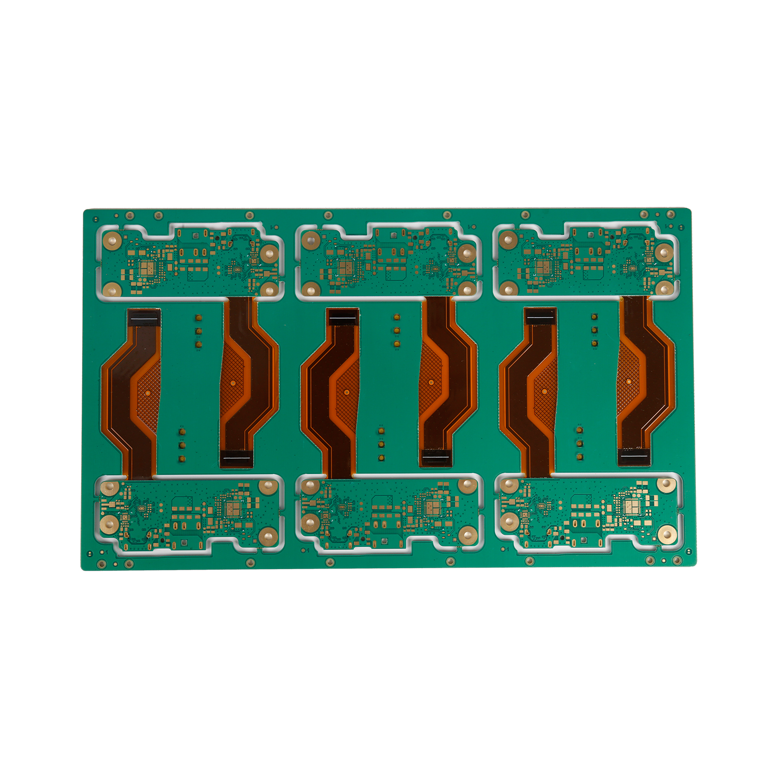 Rigid-flex PCB AU soft and hard combination circuit board ENIG OEM ODM ...