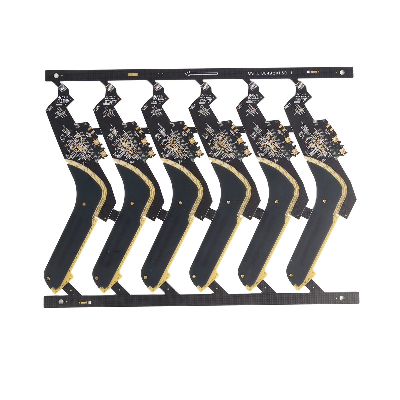 Rigid flex pcb Soft and hard board Organic resin copper clad laminate 1oz ENIG manufacturer in ...