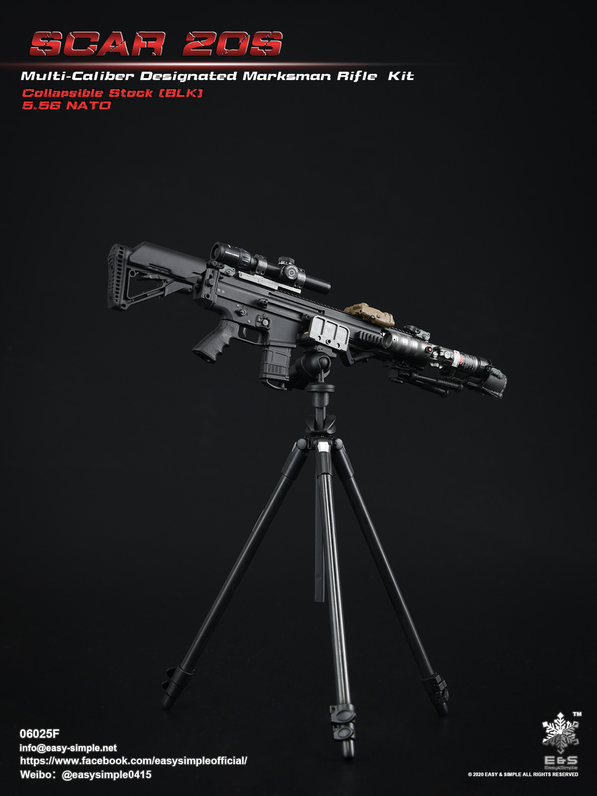 Easy&Simple 06025 SCAR 20S Multi Caliber DMR Kit