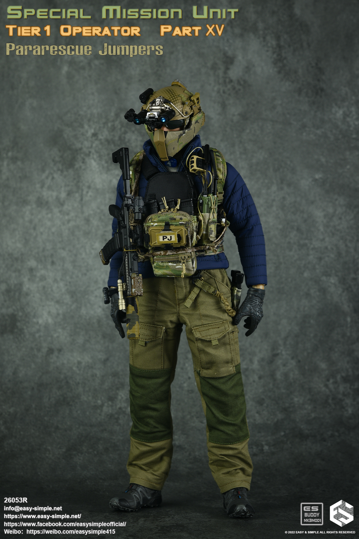Easy&Simple 26053R SMU Tier1 Operator Part XV Pararescue Jumpers